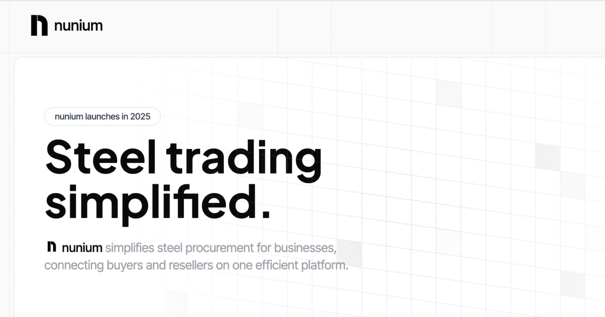 nunium - Streamlining Steel Procurement